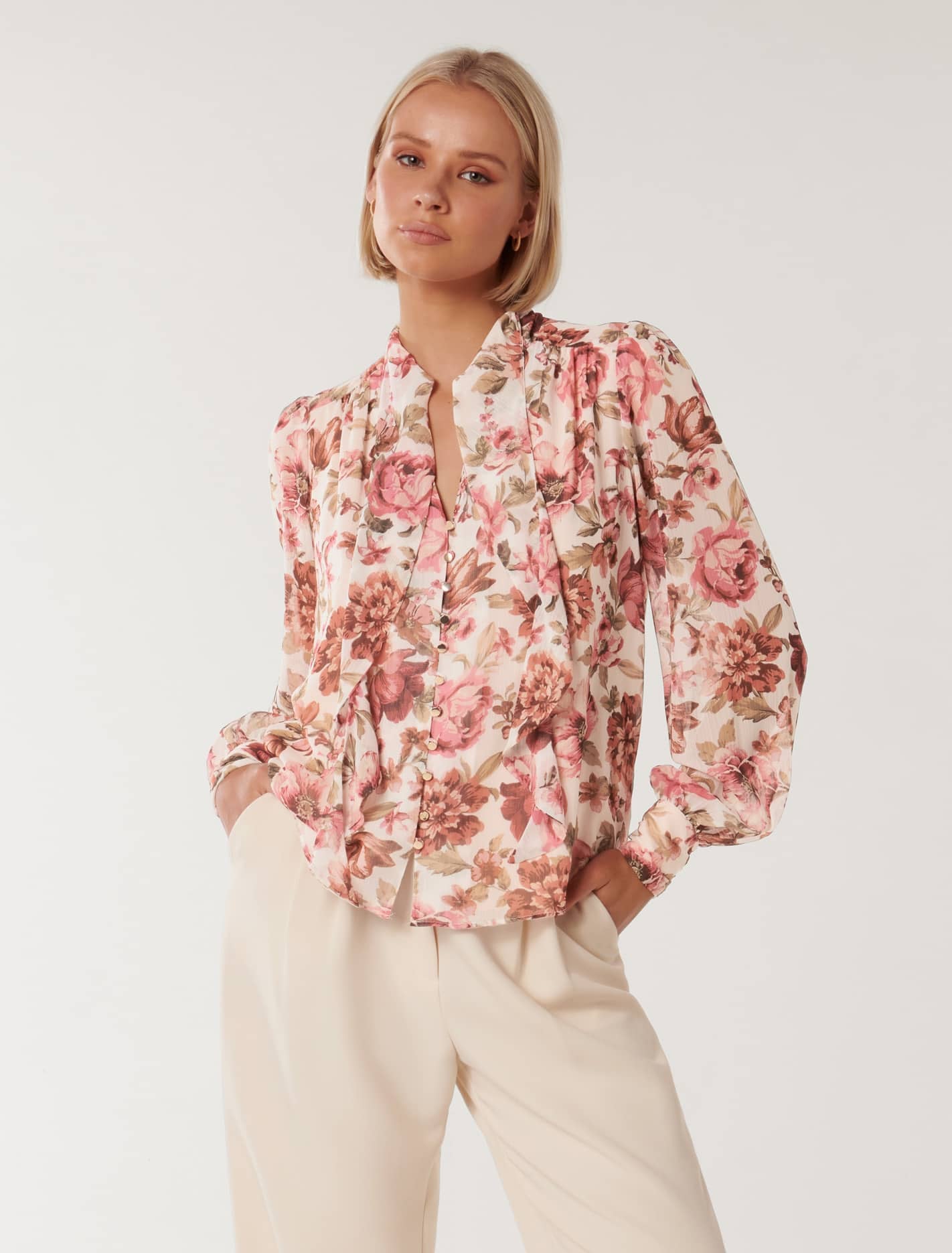 Fawn Frill Tie Blouse - Women's Fashion | Forever New Fawn Frill Tie Blouse - Women's Fashion | Forever New